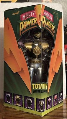 Super7 Power Rangers White Ranger Figure Deluxe Triangle Box Tommy | eBay