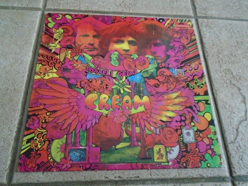 CREAM DISRAELI GEARS RECORD LP PLAYTESTED / GERMANY 184105 POLYDOR ...