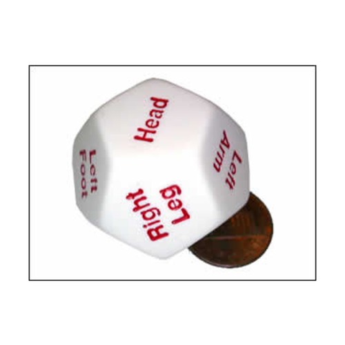 Koplow Dice d12 28mm Body Part/Hit Location Dice (2) New 18183126165| eBay