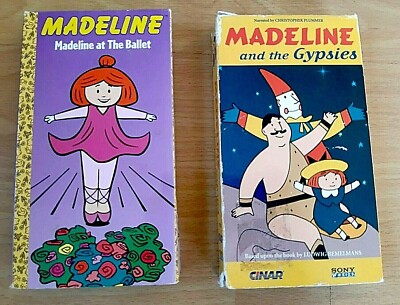 Madeline VHS 90s At the Ballet Madeline and the Gypsies Fast US ...