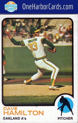 1973 Topps Oakland Athletics #214 Dave Hamilton | eBay