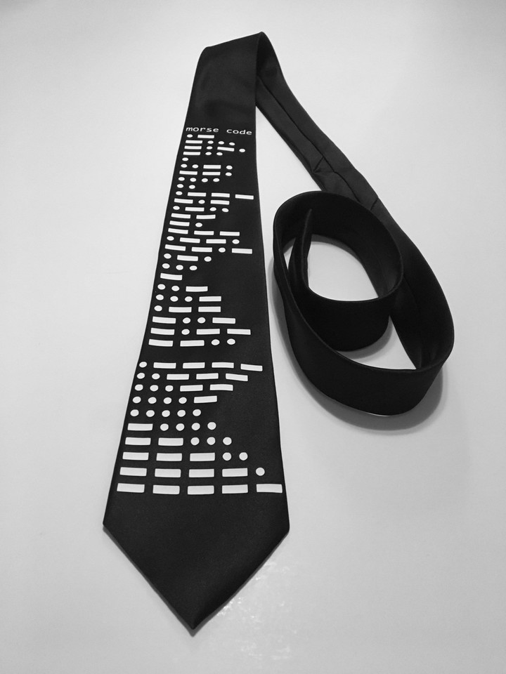 Morse Code Necktie, Super Cool And Nerdy | eBay