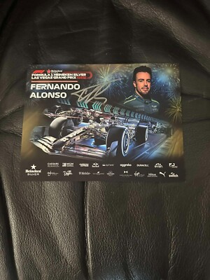 Fernando Alonso signed autograph card Las Vegas GP 2024! RARE | eBay