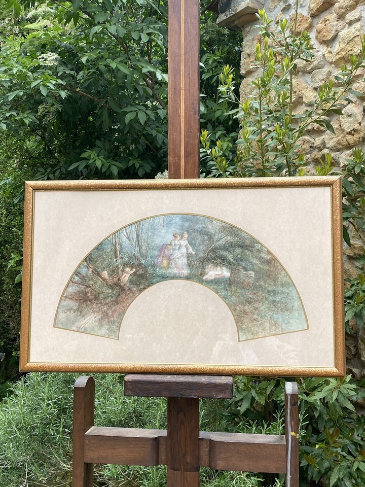 Project Fan & Gustave Jean Jacquet (1846-1909) & Painting on Vellum Ref ...