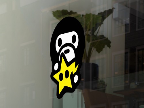 Baby Milo Star A Bathing Ape Head Sticker Decal Window Vehicle | eBay