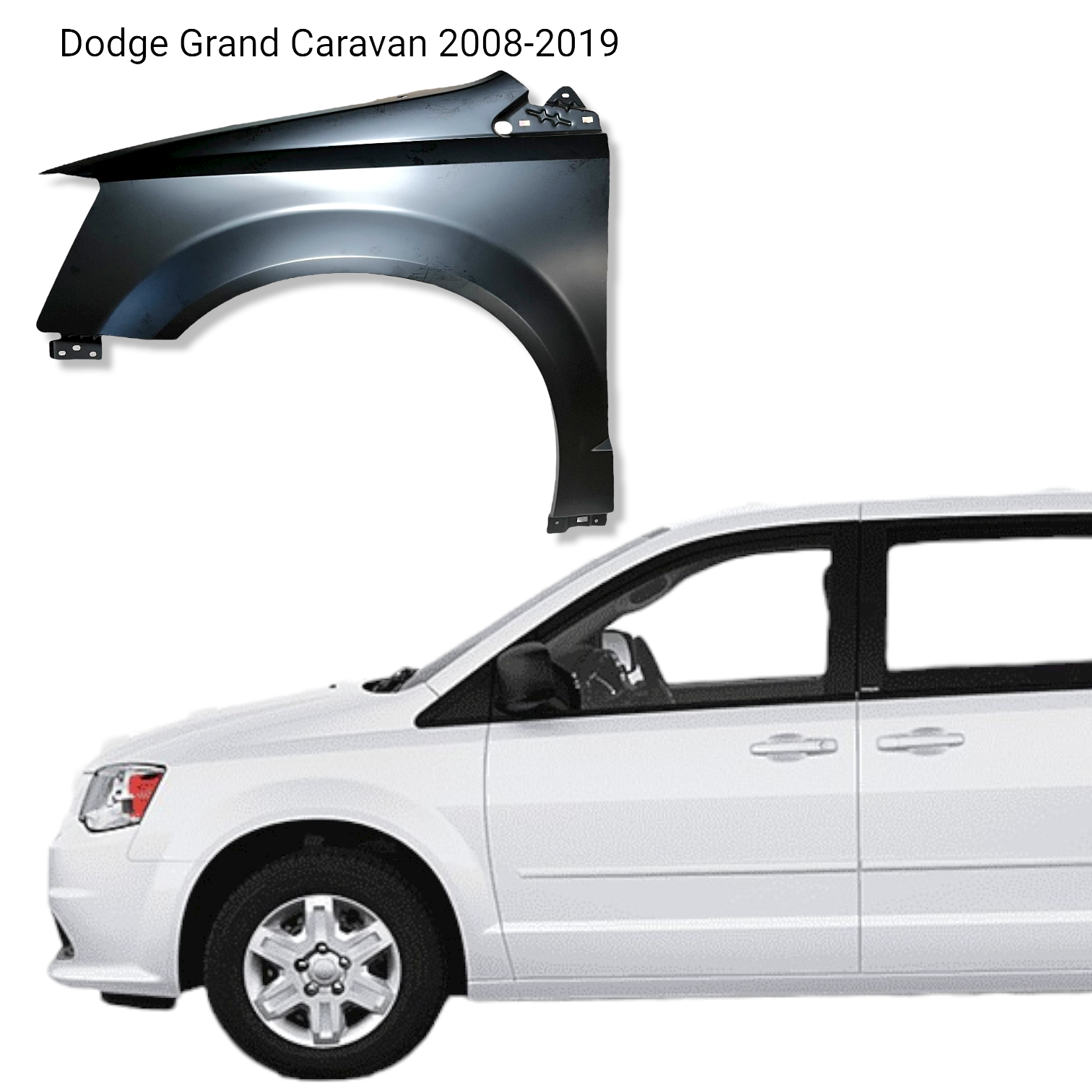 For 2008-2020 Dodge Grand Caravan Front Driver Side Steel Fender LH ...