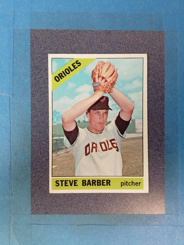 FB47) 1966 Topps #477 STEVE BARBER Baltimore Orioles | eBay