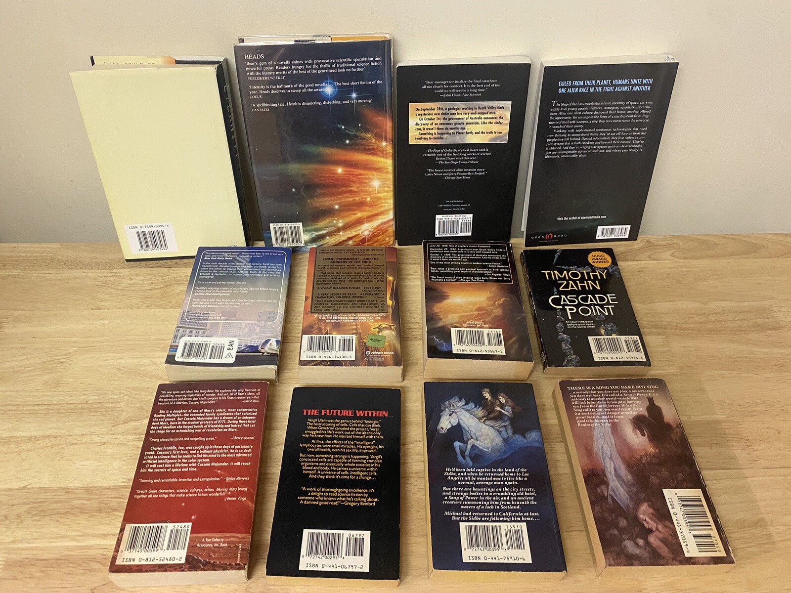 Greg Bear lot of 12 Eon Eternity Venging Blood Music Forge God Science ...