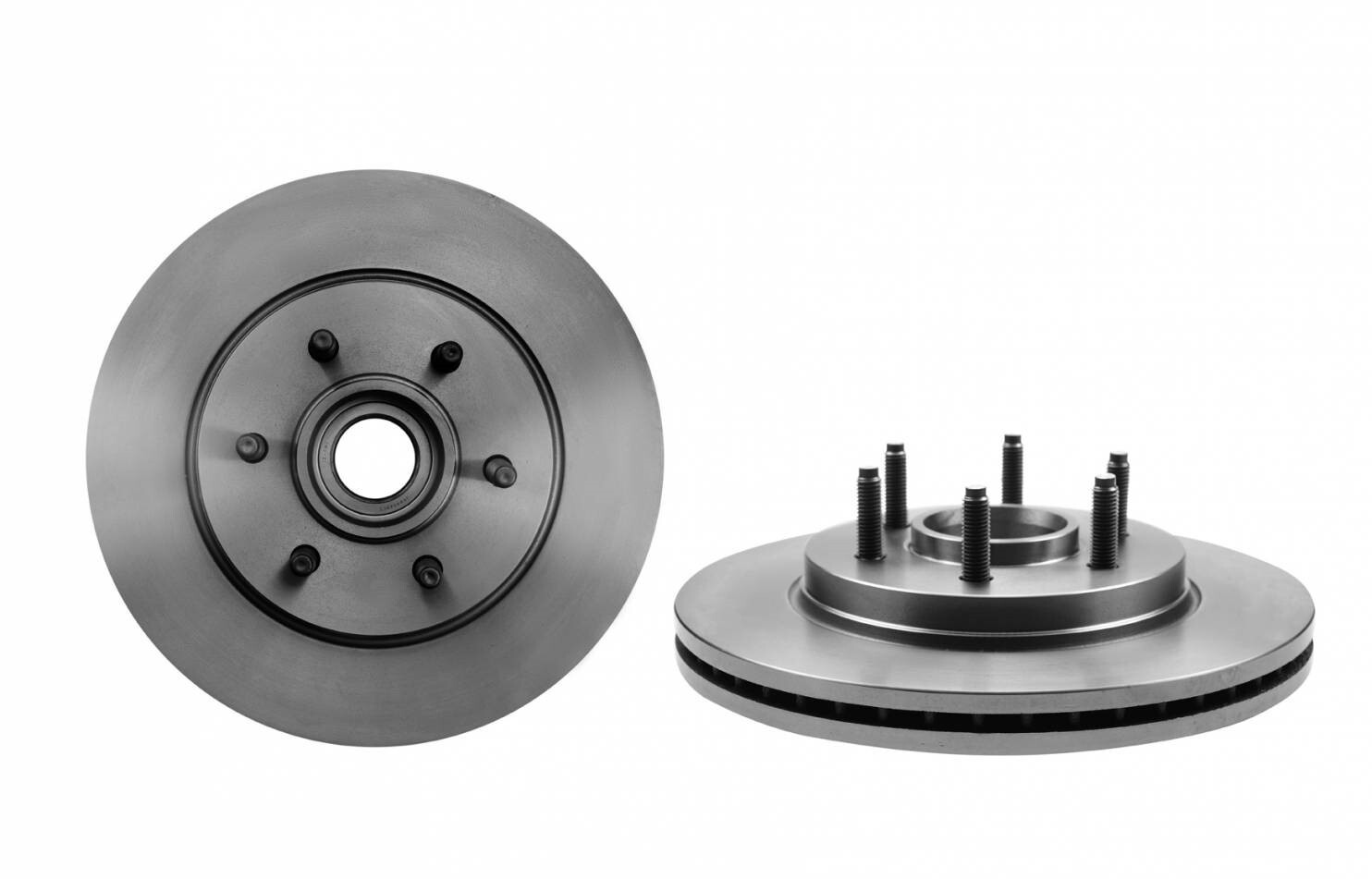 2X Front Brake Rotor &Hub Assembly for 04-08 FORD F-150 2WD/06 ...