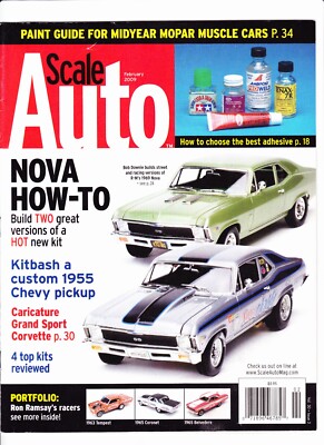 Scale Auto Magazine Feb. 2009 - Model Car Enthusiast Mag w/Chevy Nova ...