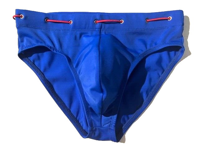 New PISTOL PETE Mens Blue Swim Bikini Brief Swimsuit sz S USA Nautical ...