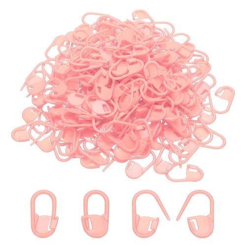 Crochet Stitch Markers, 200Pcs Knitting Markers Needle Pin, Pink ...