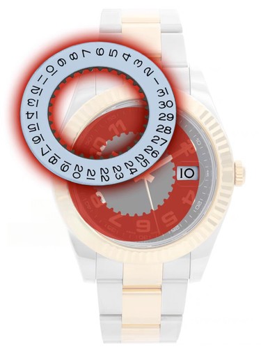 Watch Calendar for Rolex Datejust II Cal 3136 Movement 116300 116333 ...