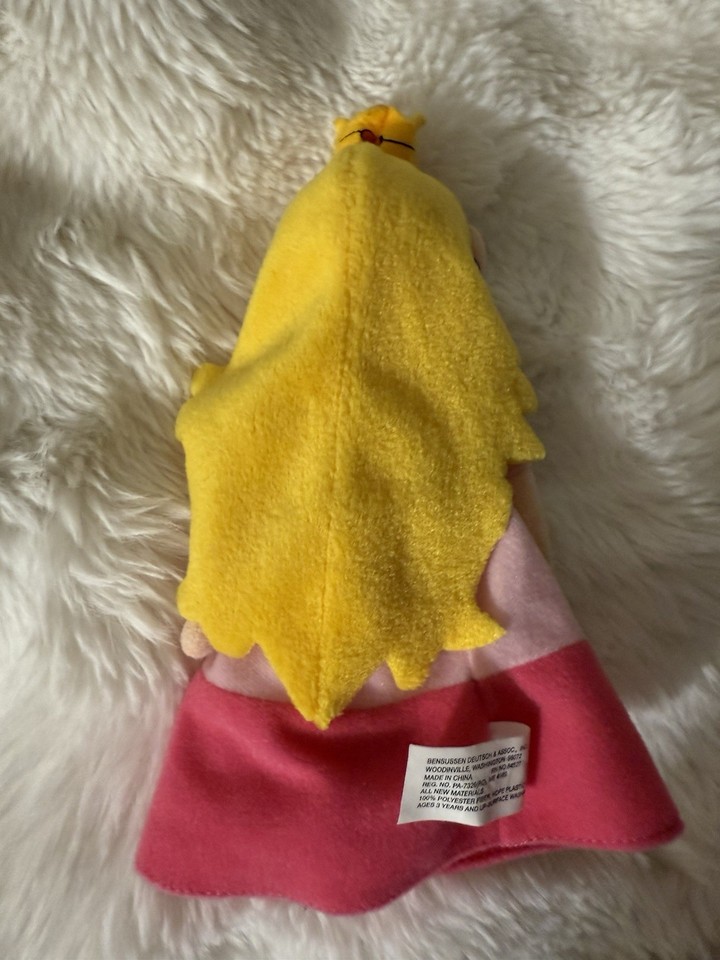 Super Mario Bros. Princess Peach Toadstool BD&A N64 Plush Nintendo ...