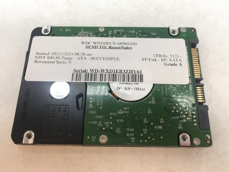 Western Digital 1TB WD10JFCX SATA 2.5" Laptop HDD Hard Drive GRADE A ...
