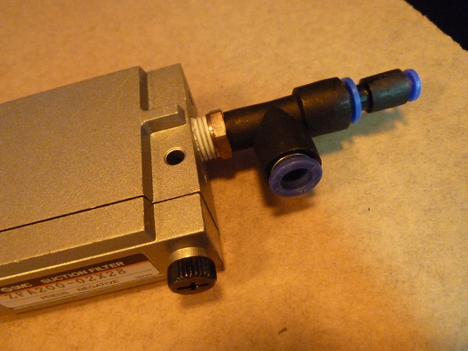 lot of 3 SMC Suction Filters ZFA200-02X28 and Solenoid Valves VZ415 [H ...