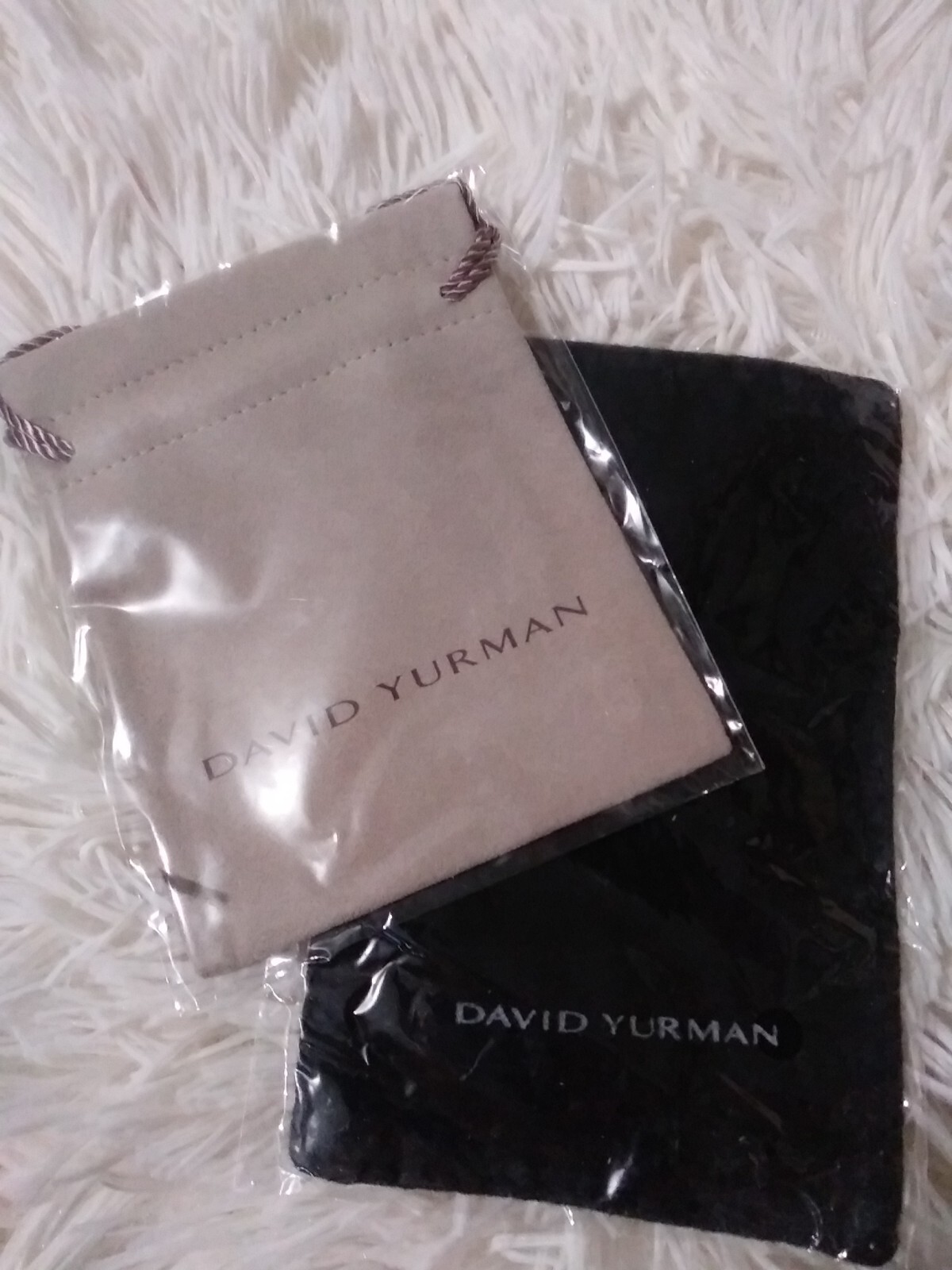David Yurman 2 Pcs Medium Jewelry Pouch + Cleaning Polish Cloth New N ...
