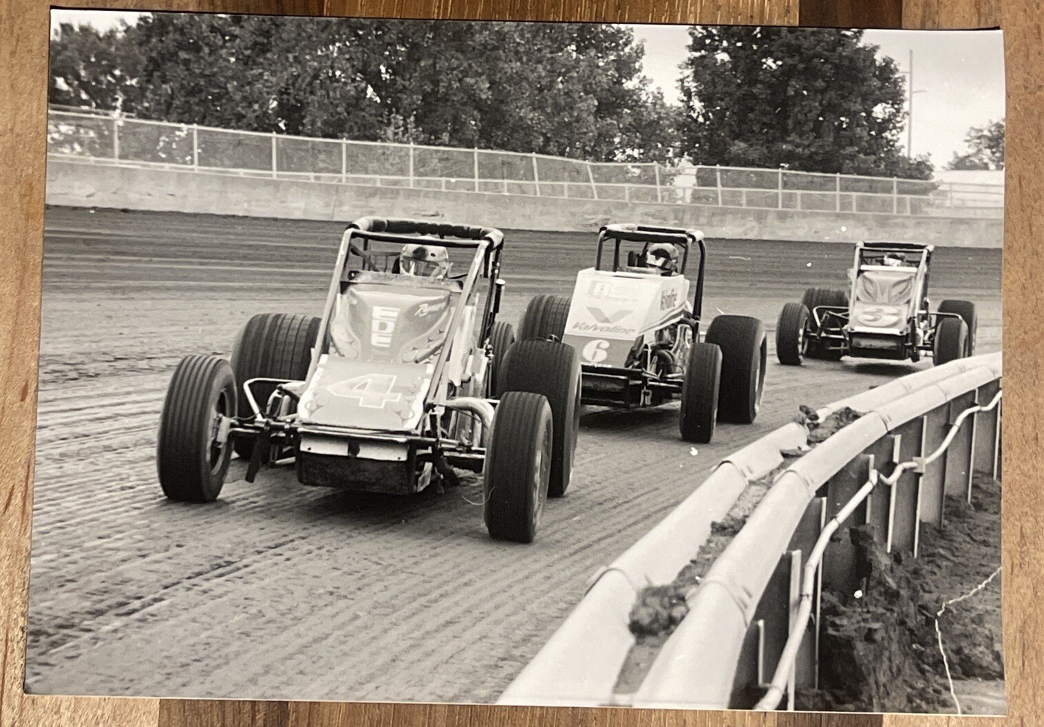 USAC Race Photo, 1993 Ron Shuman and Eric Gordon at Springfield ...