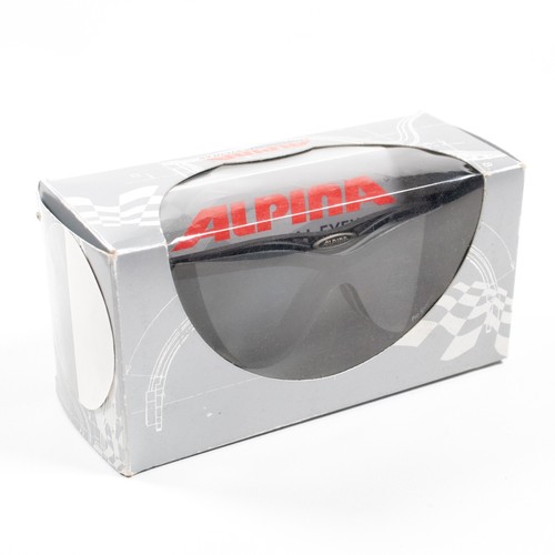 Vtg Alpina 7713 Swing 30 Black Wrap Sports Eyeglasses Goggles Snap On ...