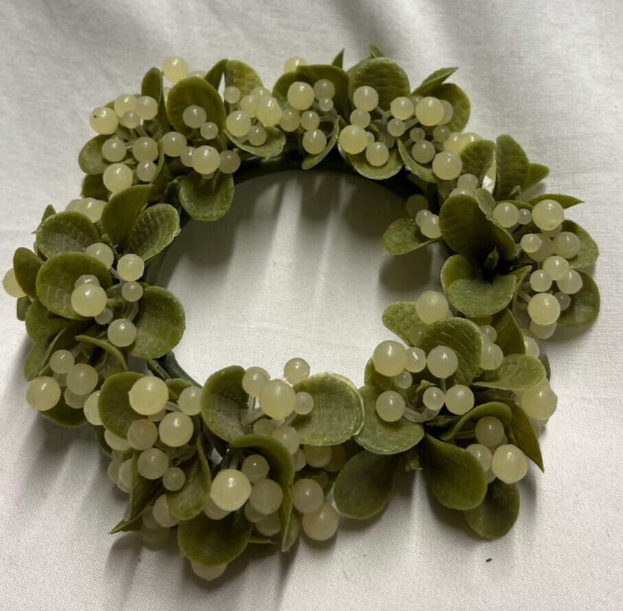 Artificial Mistletoe Candle Ring- Pillar size | eBay