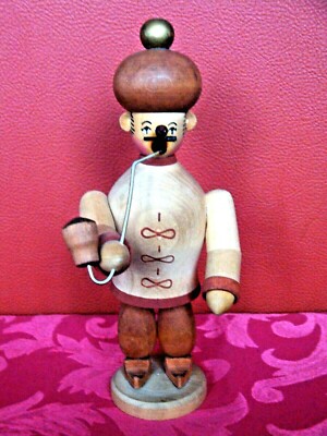 original Erzgebirge Karl Max Dittmann Räuchermann Sultan 19 cm, alt DDR ...