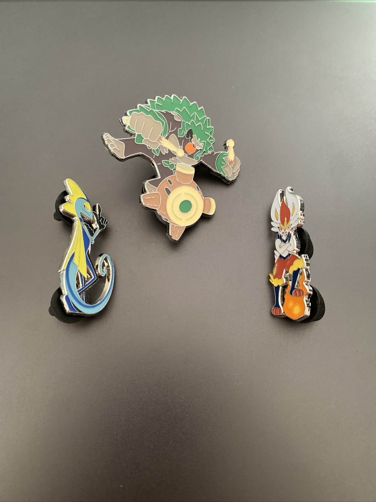Crown Zenith Metal Pin Badges Set Rillaboom Cinderace Inteleon From 3 ...