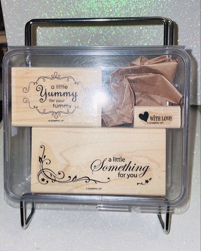 Stampin Up Rubber Stamps Yummy Tag Homemade Food Treats Gifts With Love ...