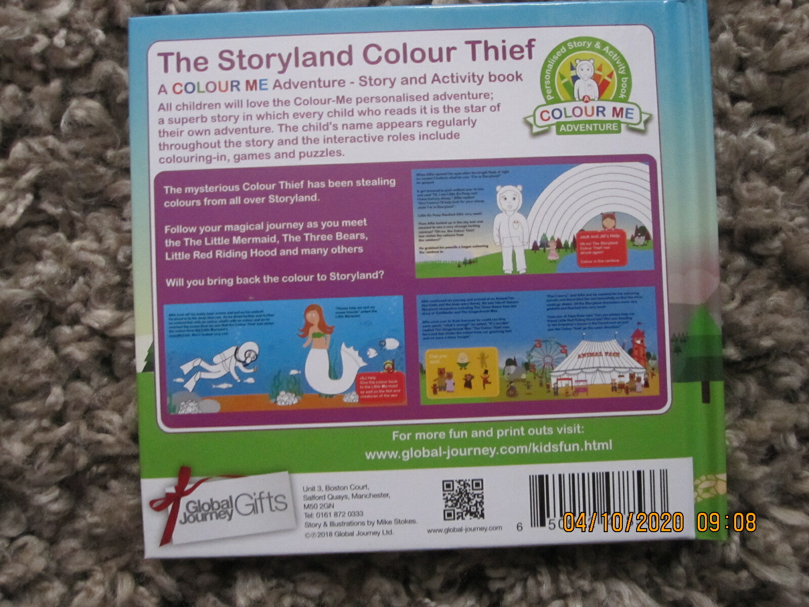 The Colour Thief Book, Personalised Story & Activity Book HARRISON ...