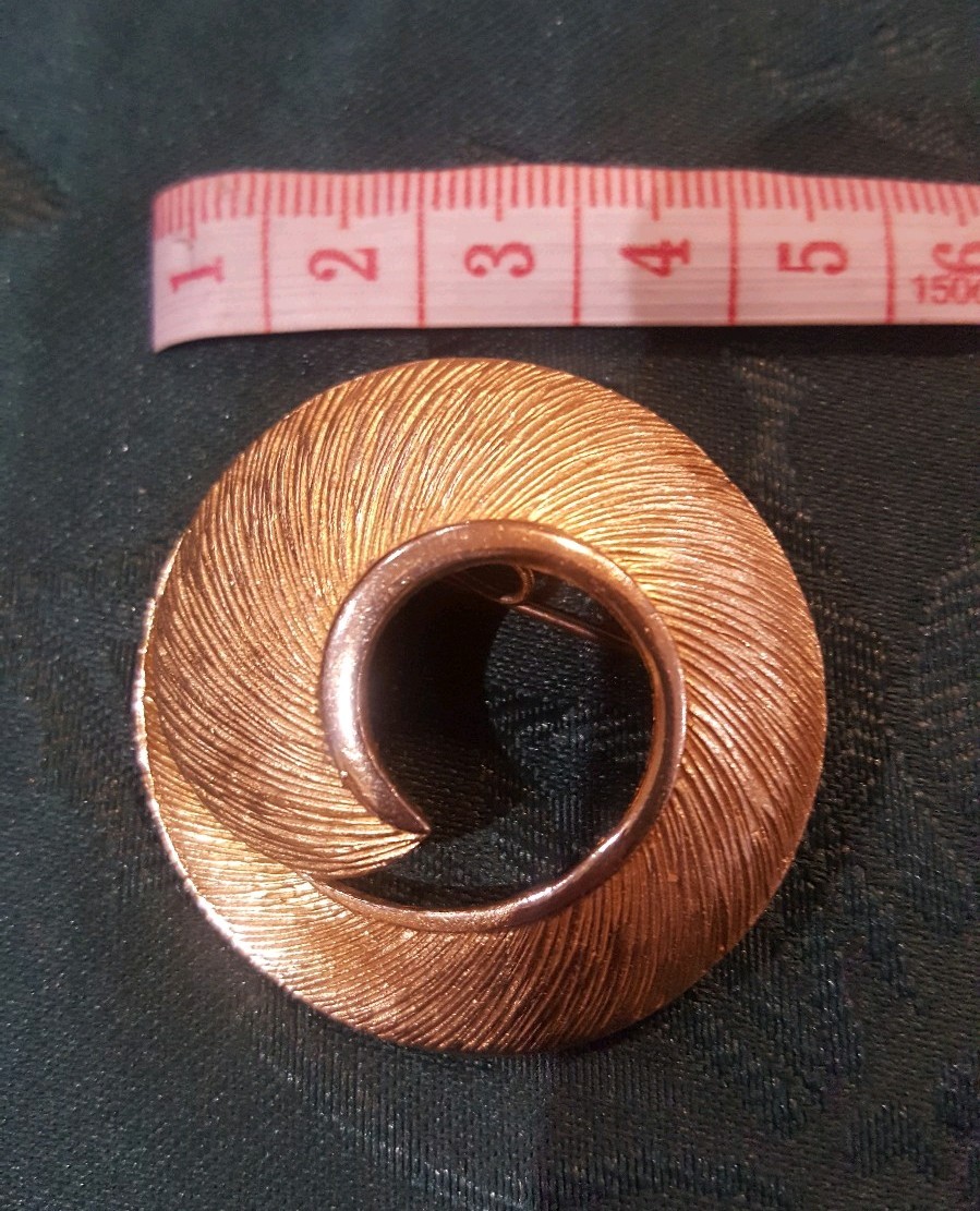 Vintage Spinx Jewellery Gold plated? Swirl Brooch 1960s | eBay UK