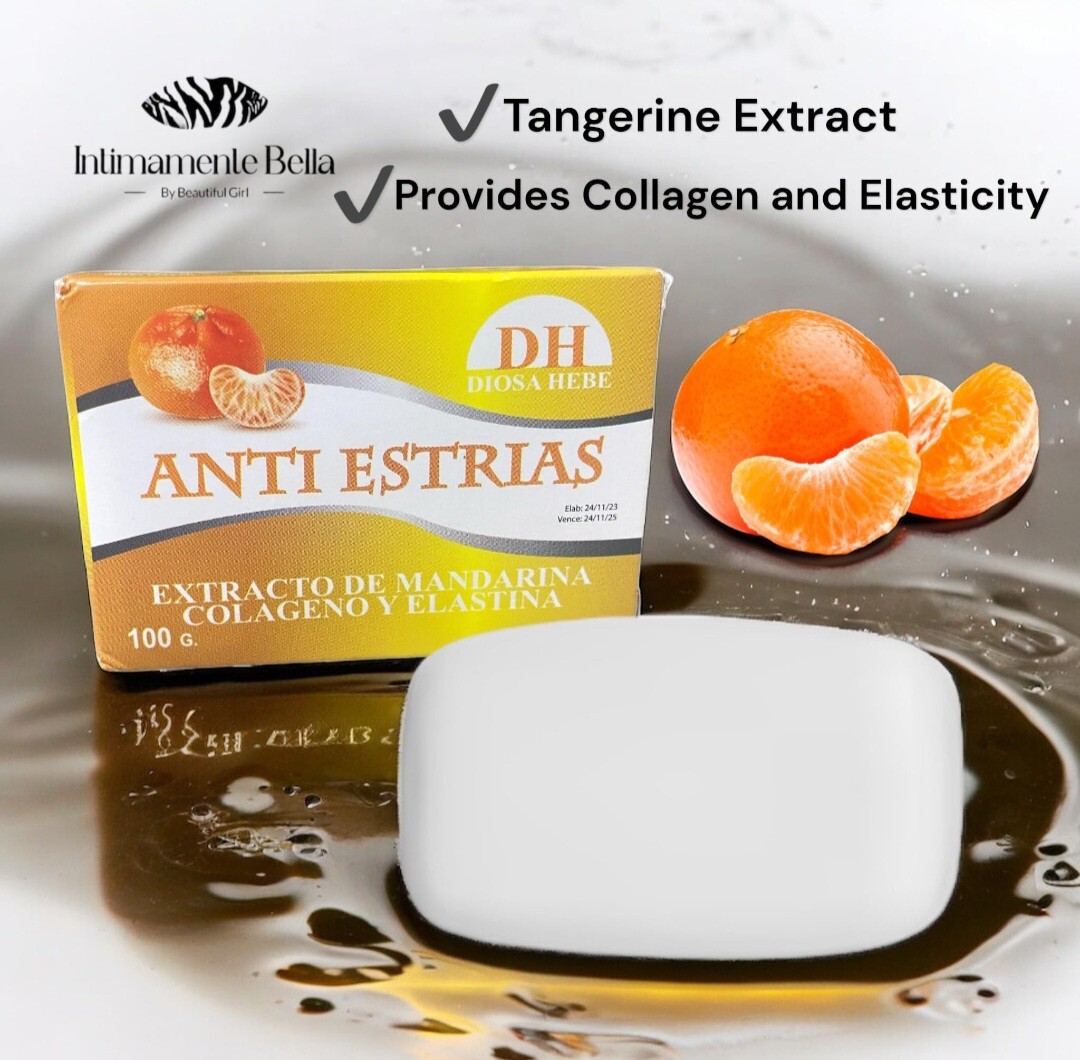 DH Jabon ANTI Estrias Extracto De Mandarina Colageno Y Elastina 100g | eBay