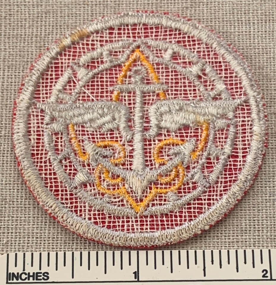 Vintage 1940s-50s EXPLORER UNIVERSAL Boy Scout 2" Round PATCH Red BSA ...