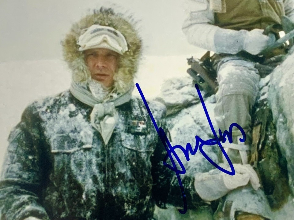 Harrison Ford Mark Hamill signed Star Wars ESB Photo beckett official ...