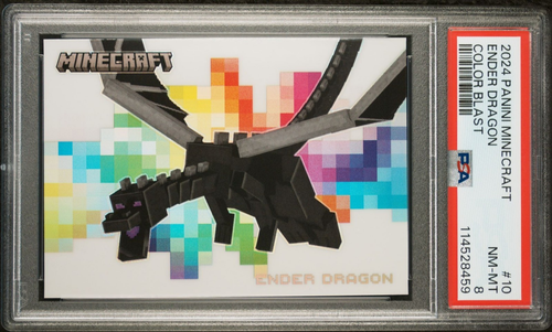 2024 Panini Minecraft ENDER DRAGON (#10) COLOR BLAST SSP Rare Case Hit ...