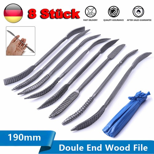 8x Raspel Feile für Holz Speckstein Feilen Raspeln Feilensatz ...