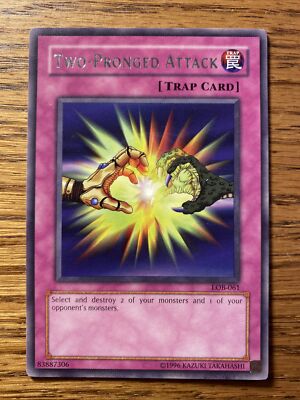 YuGiOh Two-Pronged Attack LOB-061 Uimited Rare | eBay