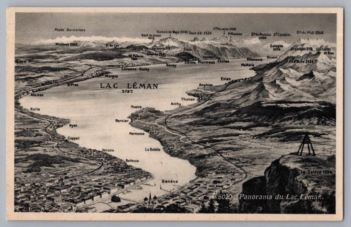 Lac Leman Map