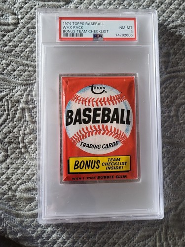 1974 Topps Baseball Wax Pack PSA 8 | eBay
