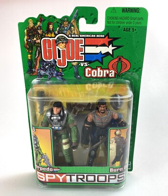 Torpedo & Burn Out GI Joe vs Cobra Spy Troops Action Figure Set New ...