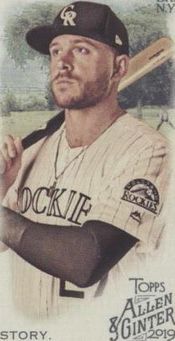 2019 Topps Allen & Ginter - Trevor Story #106 Mini Allen & Ginter Logo ...