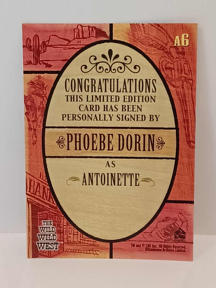 The WILD WILD WEST TV 13 AUTOGRAPH CARDS ROBERT CONRAD YVONNE CRAIG ...