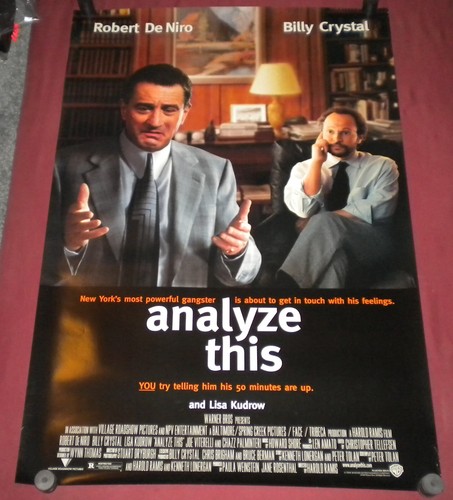 Analyze This Movie Poster 27x40 S/S Robert De Niro Billy Crystal Lisa ...