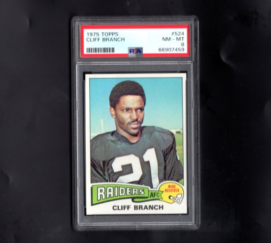 1975 Topps Football No 524 Cliff Branch Rookie HOF PSA 8 Hi-End | eBay