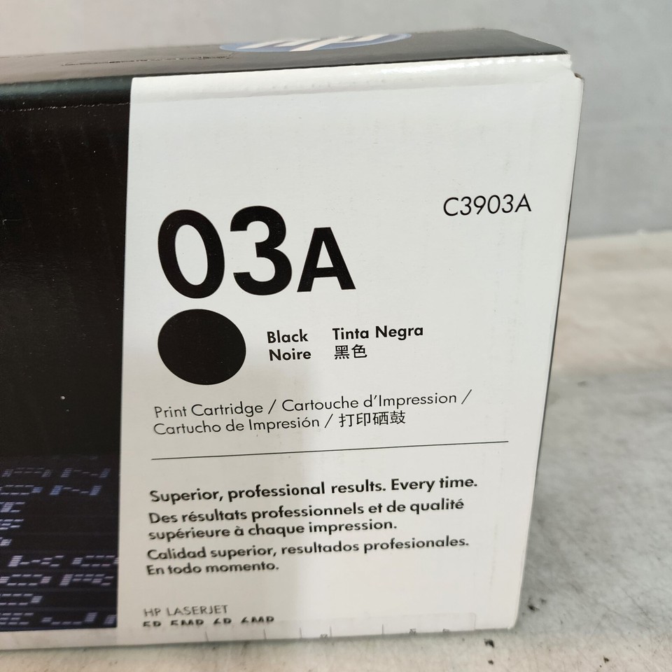 HP C3903A 03A Black Toner Cartridge 5P 5MP Genuine New OEM Sealed Box ...
