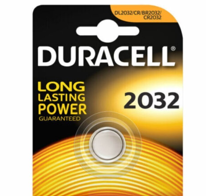 1 X Duracell CR2032 3V Lithium Button Battery Coin Cell DL/CR 2032 ...
