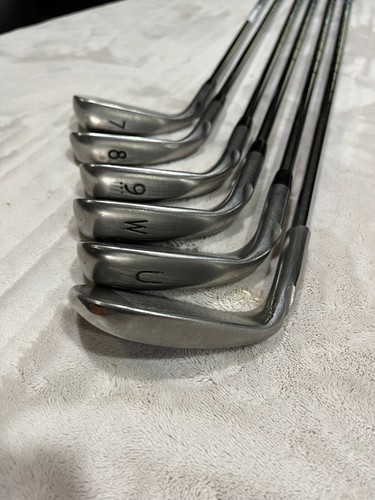 Ping G Iron set AWT 2.0 STIFF and Muscleback 58* wedge. Yellow dot-58 ...