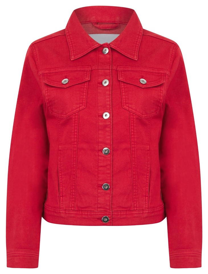 Womens Ladies Amara Reya Stretch Denim Jacket Soft Cotton Summer ...