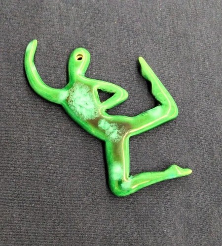 Green Dancing Olympic Figure Abstract Art Christmas Ornament Modern | eBay