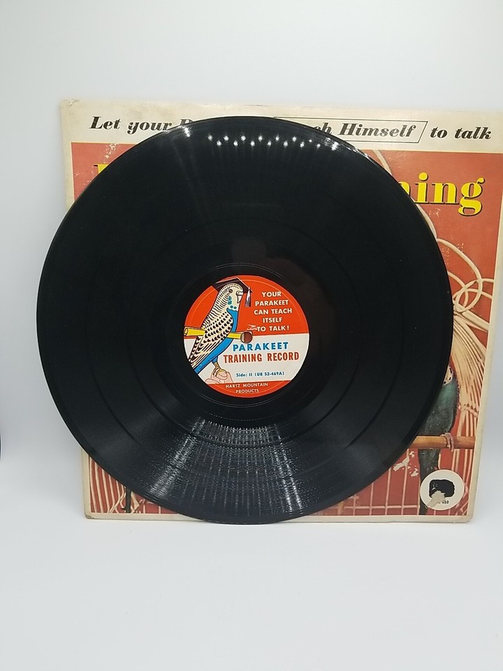 Parakeet Training Record 78rpm Single 10-inch Hartz Record Bird Teach ...