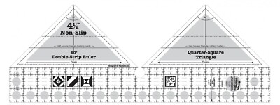 (US Seller) Creative Grids 90 Degree Double-Strip Quilt Ruler CGRDBS90 ...