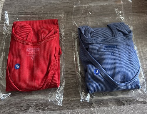 Cottonil Men’s Tank Top Size XL 2 Pack 100% Egyptian Cotton Red / Light ...